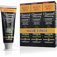Amazon.com : Burt's Bees Charcoal + Whitening Fluoride-Free Toothpaste ...