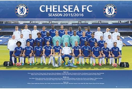 Chelsea F.c. Poster Squad 24 Large Poster Approx 61cm X 91cm Rolled ...