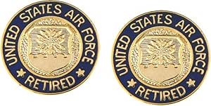 Amazon.com: MilitaryBest Air Force Retired 5/8" Lapel Pin 2 Pack ...