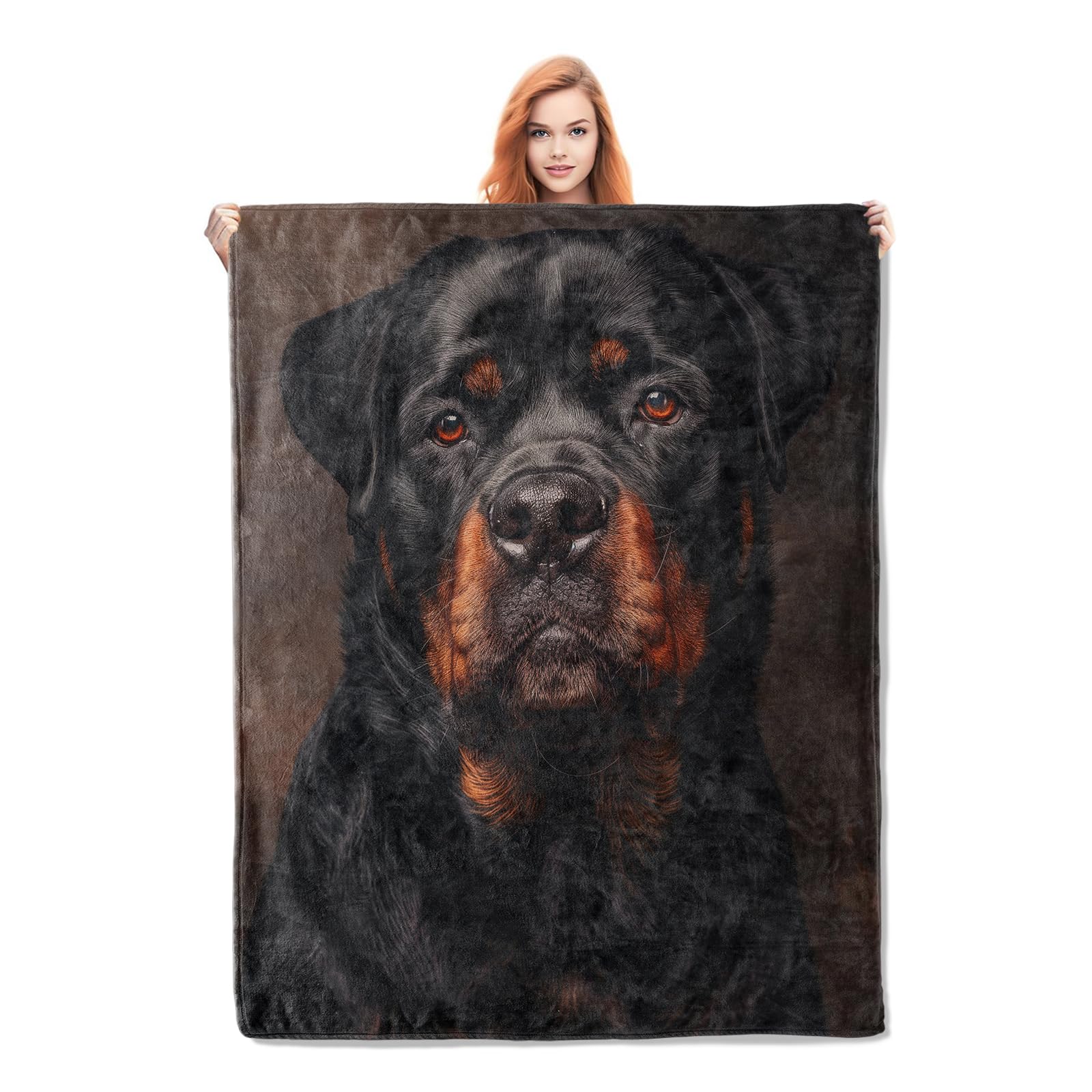 Rottweiler Blanket Gifts for Adults Kids Women Girls Soft Warm ...