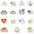 Amazon.com: Haooryx 300pcs Religious Cartoon Foam Stickers Sunday ...