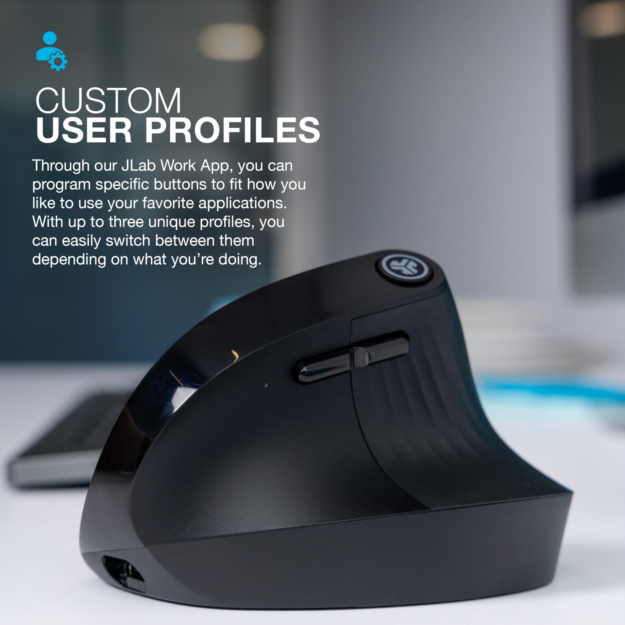 Mua JLab JBuds Ergonomic Mouse, Connect via Bluetooth or USB Receiver ...