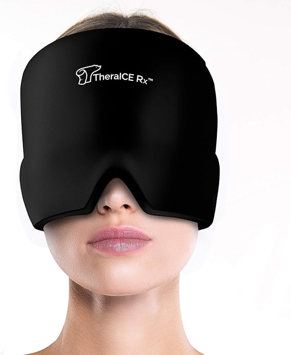 TheraICE Rx - Sombrero de gel para aliviar el dolor de cabeza y migraña ...