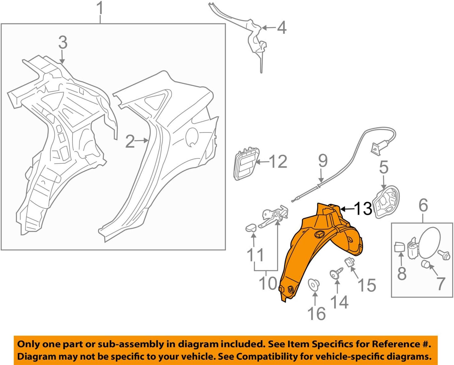 Amazon.com: Genuine Hyundai 86821-2S000 Wheel Guard Assembly: Automotive