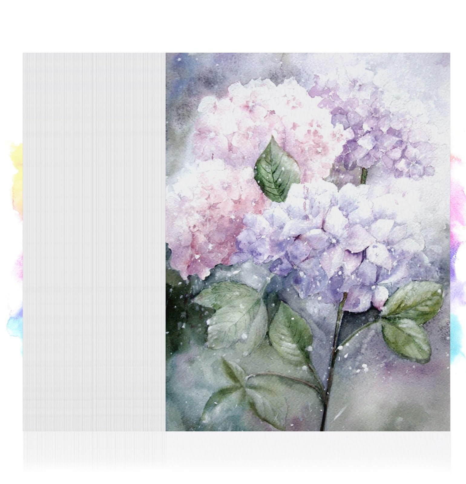 Phinus 60 Sheets Watercolor Paper, 5x7in Water Color Paper, 140 lb/300 ...