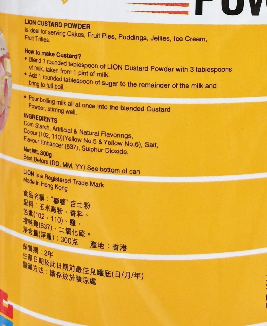 lion custard powder recipe | Deporecipe.co