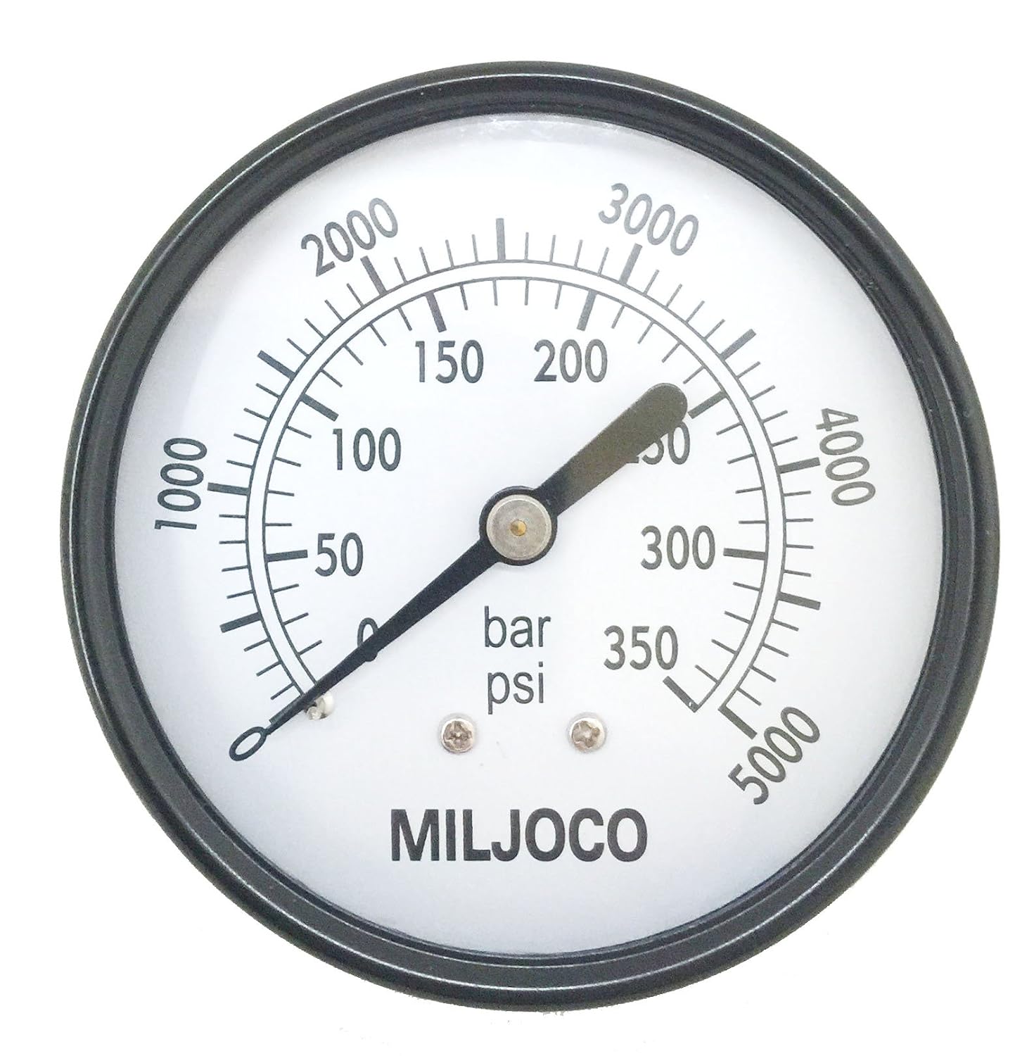 Miljoco P250814 Utility Pressure Gauge, 2.5" Dial Size, 1/4" NPT Center ...