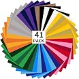 Amazon.com: FUNKAKA HTV Heat Transfer Vinyl Bundle, 41 Pack 12" x 10 ...