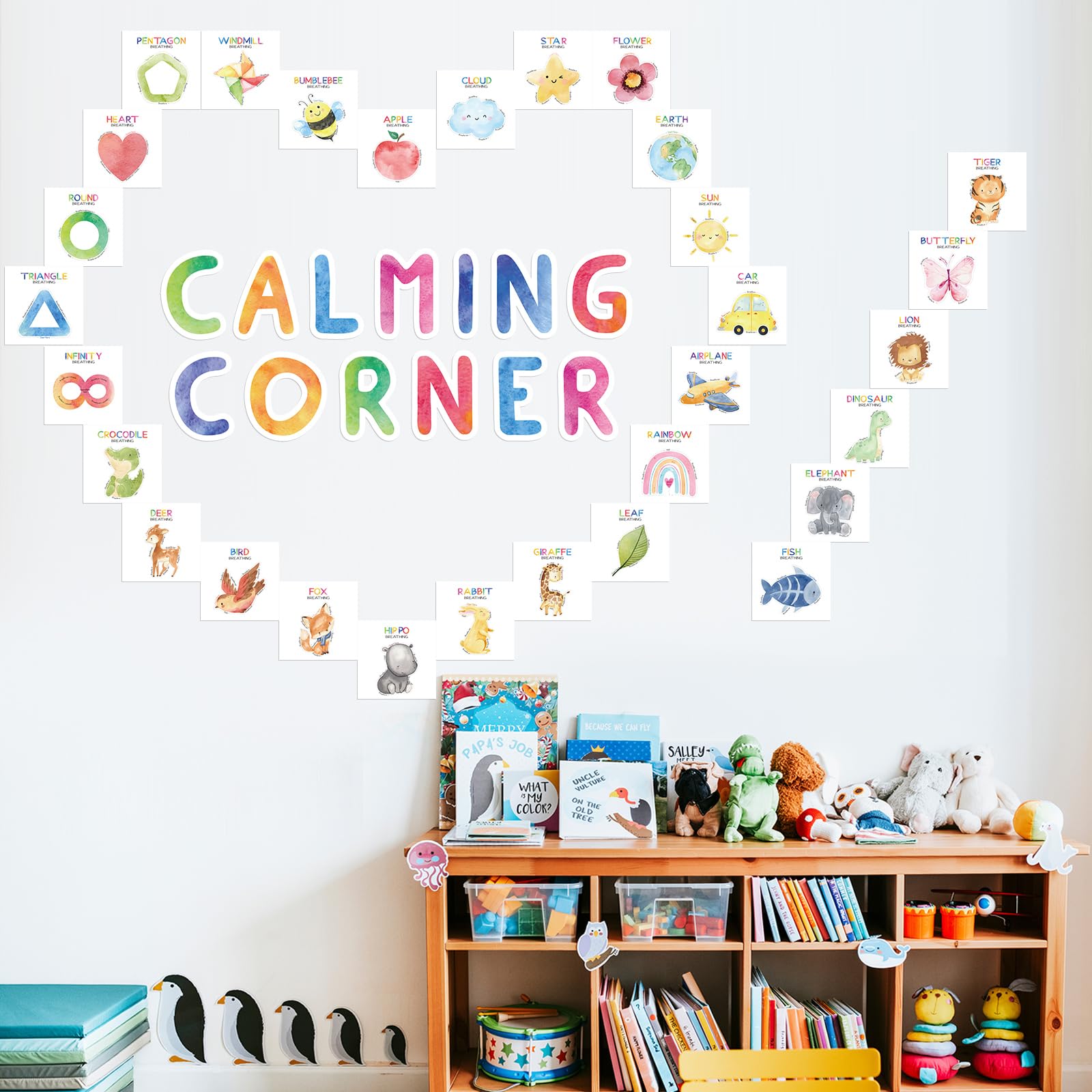 Mua Lincia 43 Pieces Classroom Calming Corner Posters Colorful ...