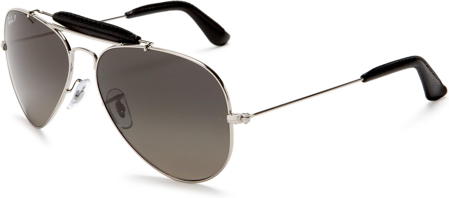Amazon.com: Ray-Ban RB3422Q Outdoorsman Craft Polarized Aviator ...