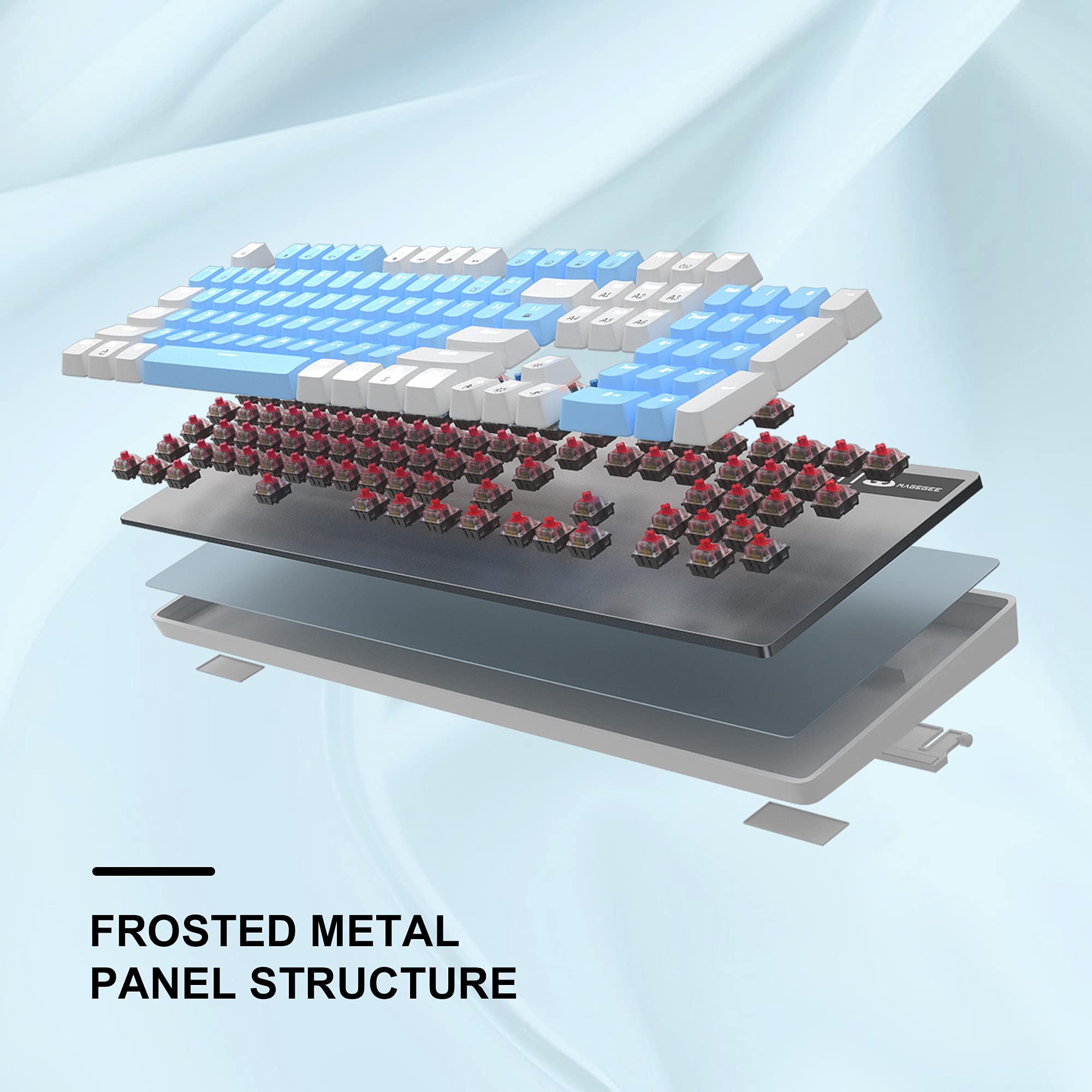 Mua MageGee Mechanical Gaming Keyboard, 104 Keys White Backlit ...