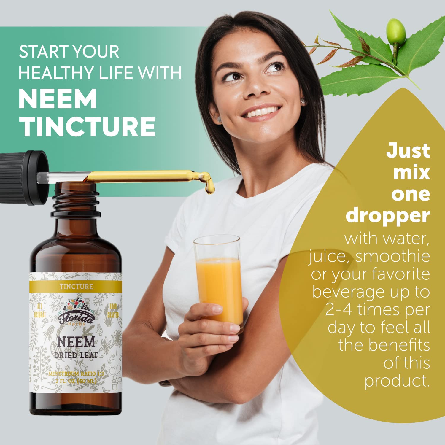 Mua Neem Tincture, Organic Neem Extract, Neem Drops (Azadirachta Indica ...