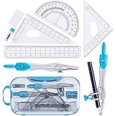 Amazon.com : Unjoo Math Geometry Kit Sets 10 Piece Student Supplies ...