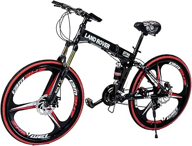 G4 Challenge Land Rover Folding Bicycle - Black 26 Inch: Buy Online at ...