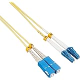 Amazon.co.jp： 光ファイバーケーブル 片端SC/LCコネクタ付SM（シングルモード）2心コード 1m: パソコン・周辺機器