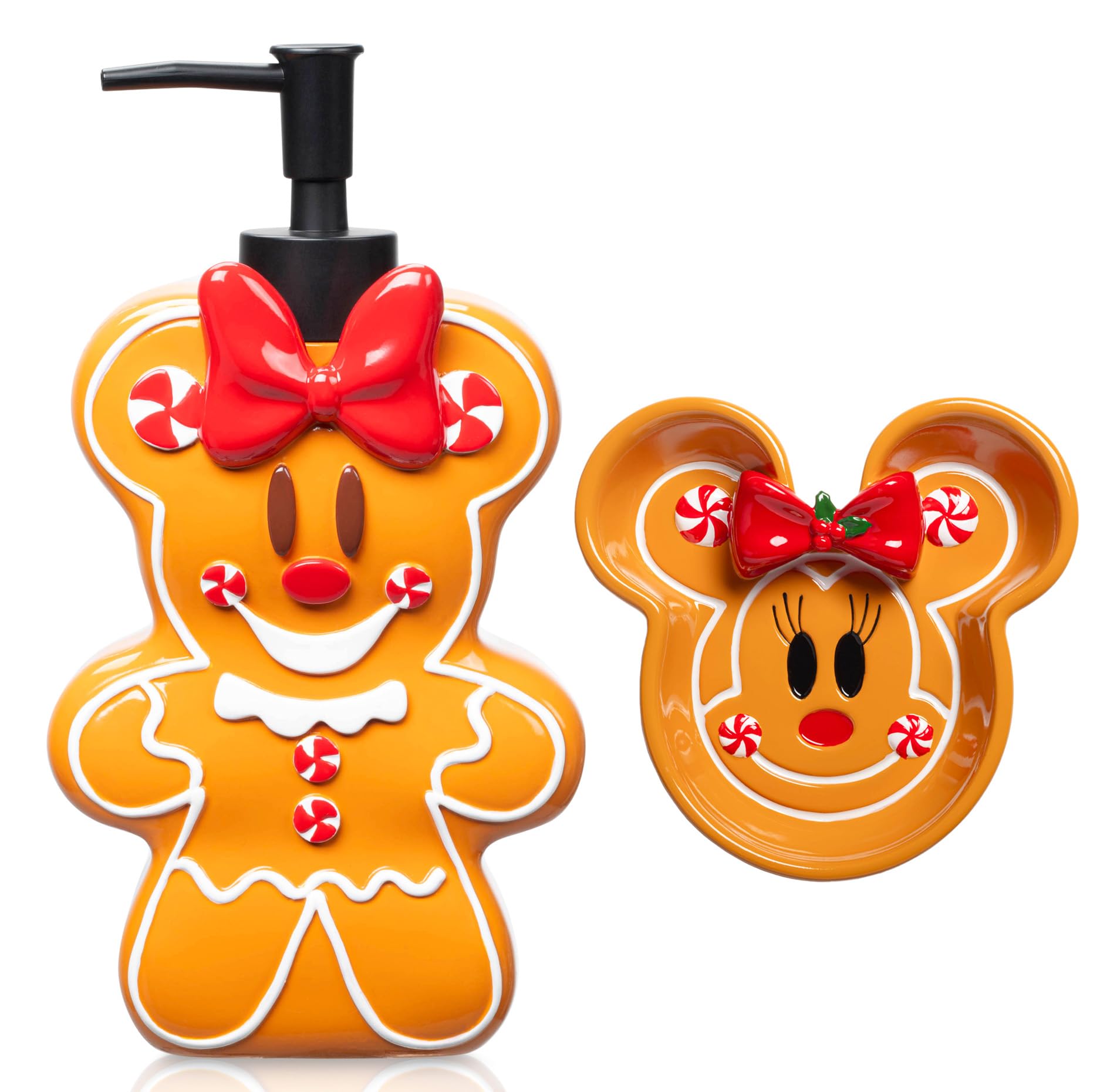 Jay Franco Disney Minnie Mouse Gingerbread Bathroom Set - 2 Piece ...