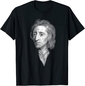Amazon.com: John Locke, portrait of Father of Liberalism T-shirt: Clothing