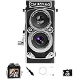 Amazon.com: CHUZHAO Vintage Mini Digital Camera, Portable TLR Style ...