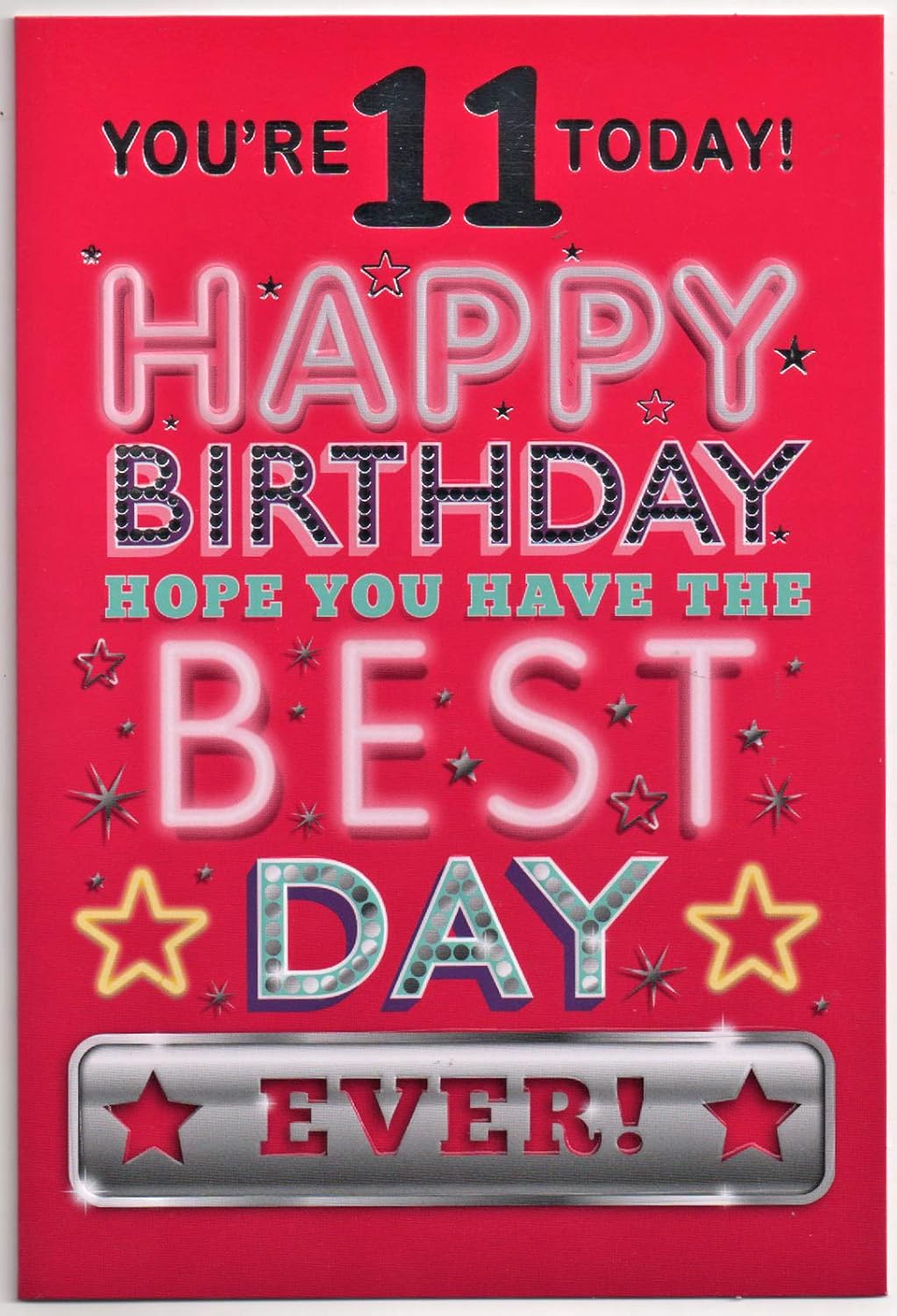 Birthday Card For Eleven 11 Year Old Girl Free 1st Class Post UK birthday-card-for-eleven-11-year-old-girl-free-1st-class-post-uk