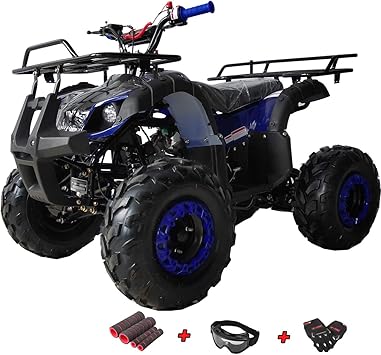 Amazon.com: X-PRO 125cc ATV 4 Wheels Wheelers Quad 125 ATV Quads with LED Lights, Big 19"/18 ...