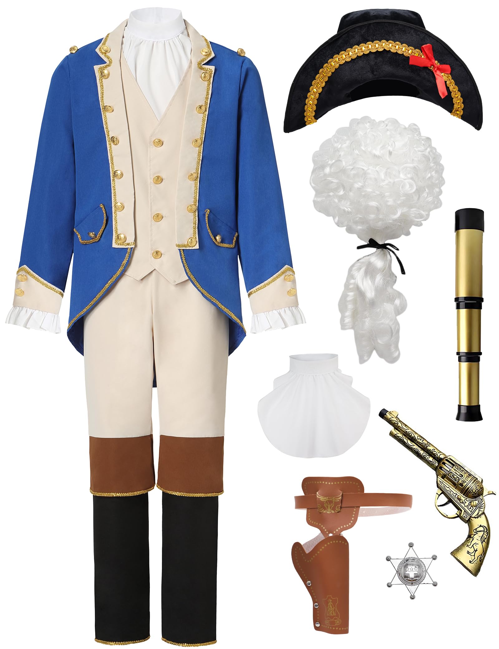 Founding Father Costume Boys Colonial Patriot Revolutionary War Costume ...