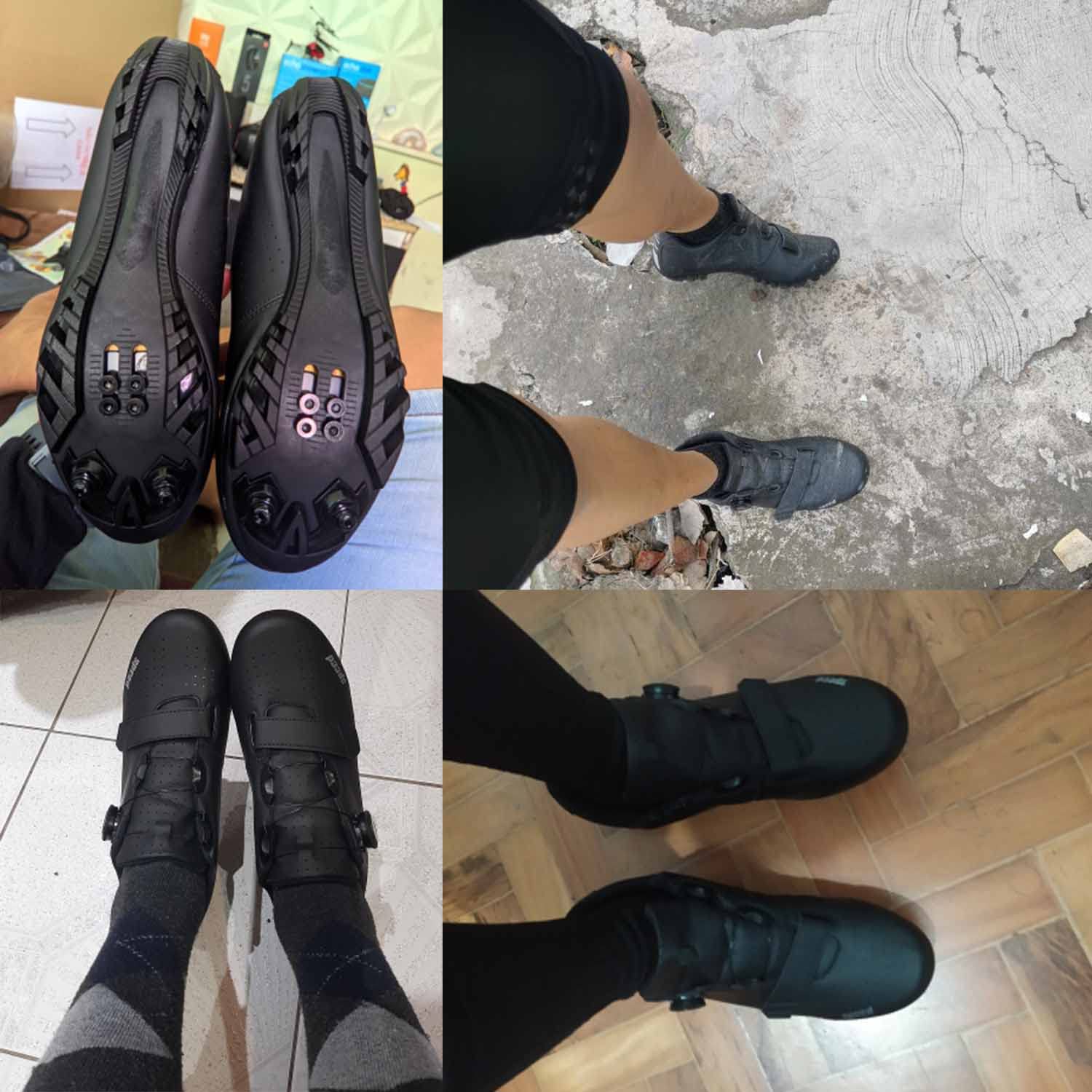 Mua Qwoccu Men's Motorcycle Shoes, SPD-SL/SPD Compatible Shoes, Road ...