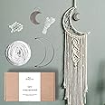 Amazon.com: DREAMWEAVER CRAFTS Macramé Moon Dreamcatcher DIY Craft Kit ...