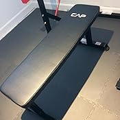 CAP Barbell Flat Weight Bench, Black, Standard Weight Benches - Amazon ...