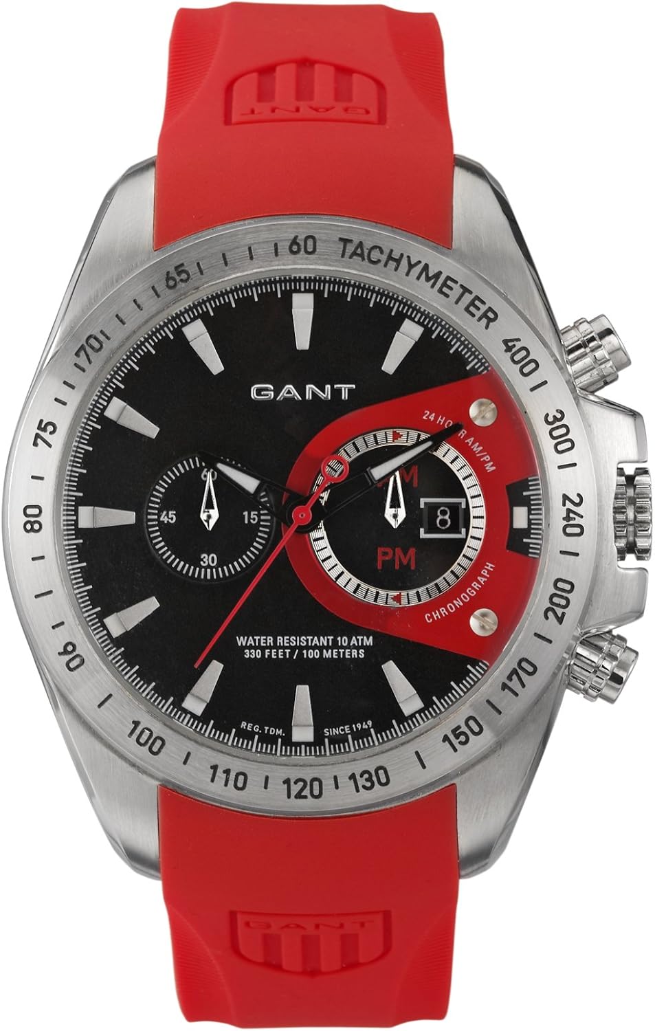 Gant Watches Men's Quartz Watch W10387 with Rubber Strap: Amazon.co.uk ...