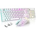 Amazon.com: XINMENG Wireless Gaming Keyboard and Mouse USB/Type-C Dual ...