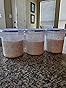 Amazon.com: Overnight Oats Container Jar (4-Piece set) - 16 oz Plastic ...