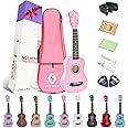 Amazon.com: Soprano Ukulele Beginner Pack, 21 Inch Basswood kids ...