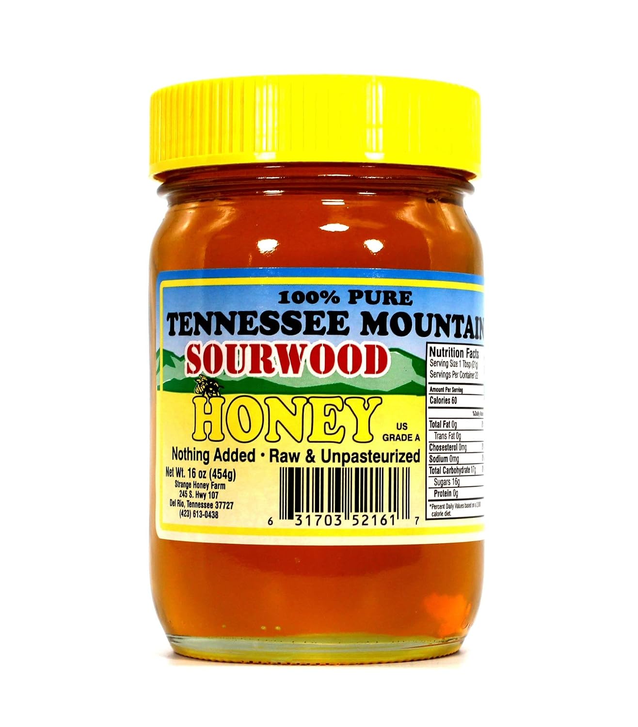 Amazon Tennessee Mountain Sourwood Honey Locally Harvested In