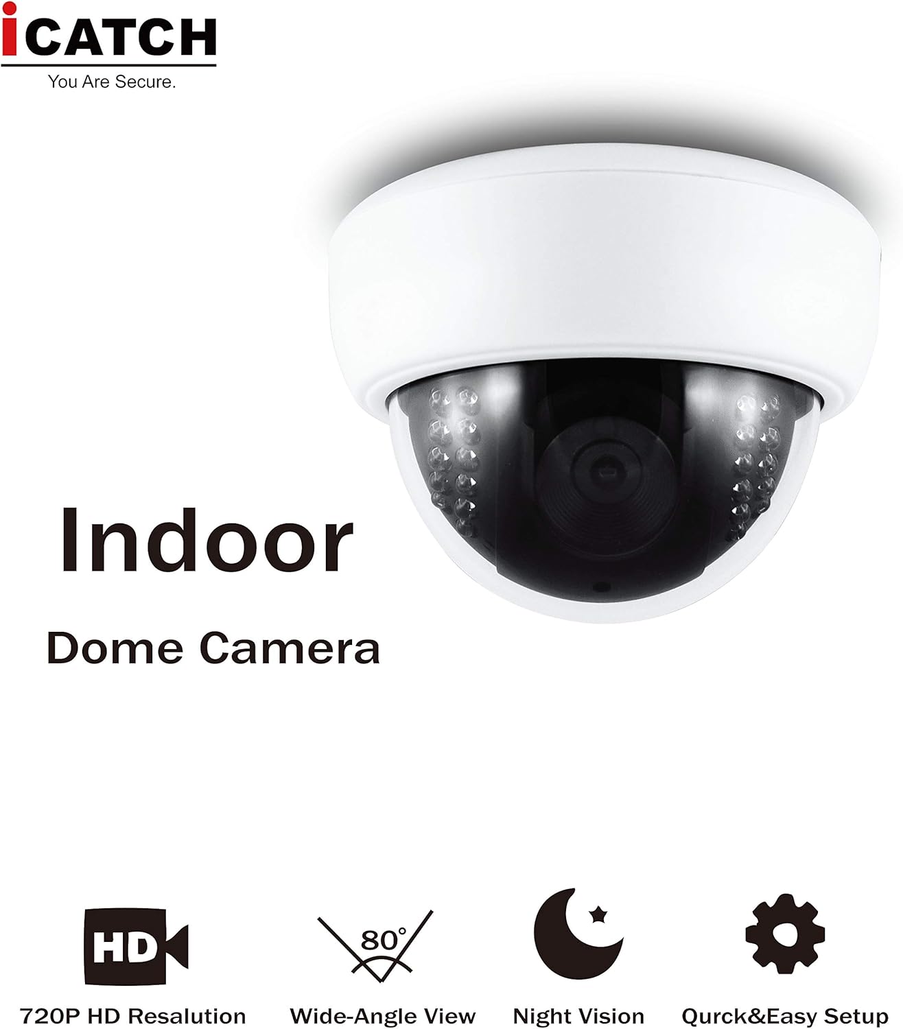 Amazon.com: Taiwan iCATCH Indoor Smart Surveillance Camera with Night ...