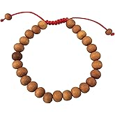 Amazon.com: Tibetan Buddhist Rosewood Wrist Mala/ Bracelet with Brown ...