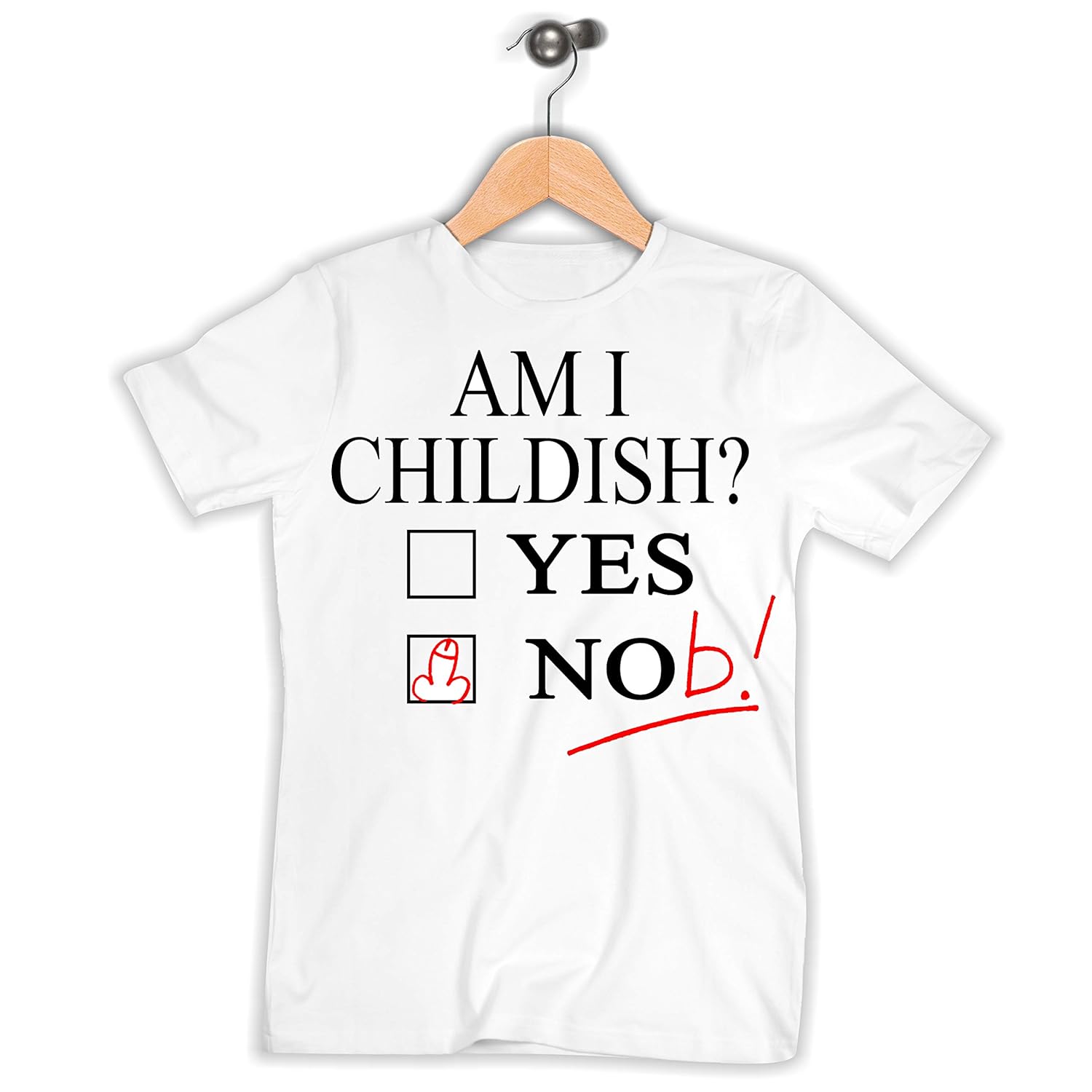 Am I Childish? Funny Rude Mens T-Shirt: Amazon.co.uk: Handmade
