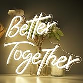 Amazon.com : ZPLNOSIN Better Together Neon Sign for Wall Decor, USB ...