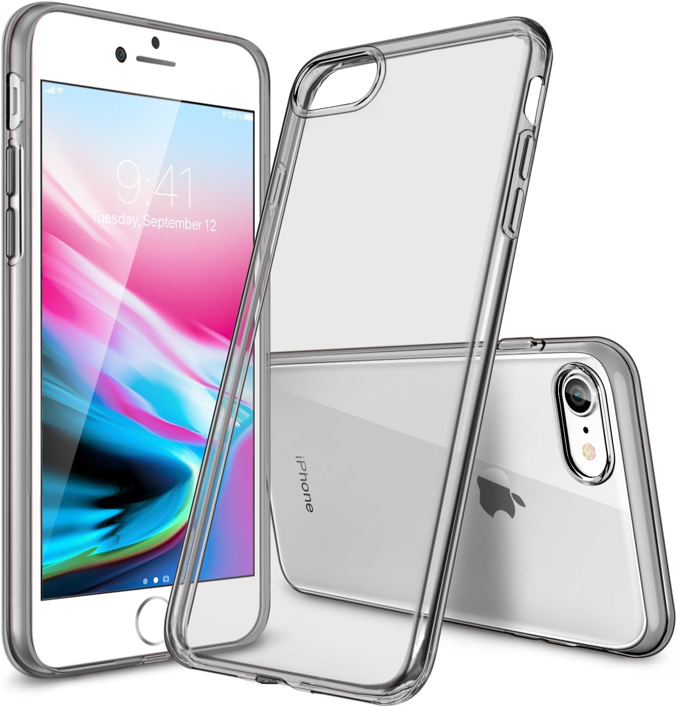 ESR Clear Case for iPhone 8 Case/iPhone 7 Case, Slim Soft Silicone TPU ...