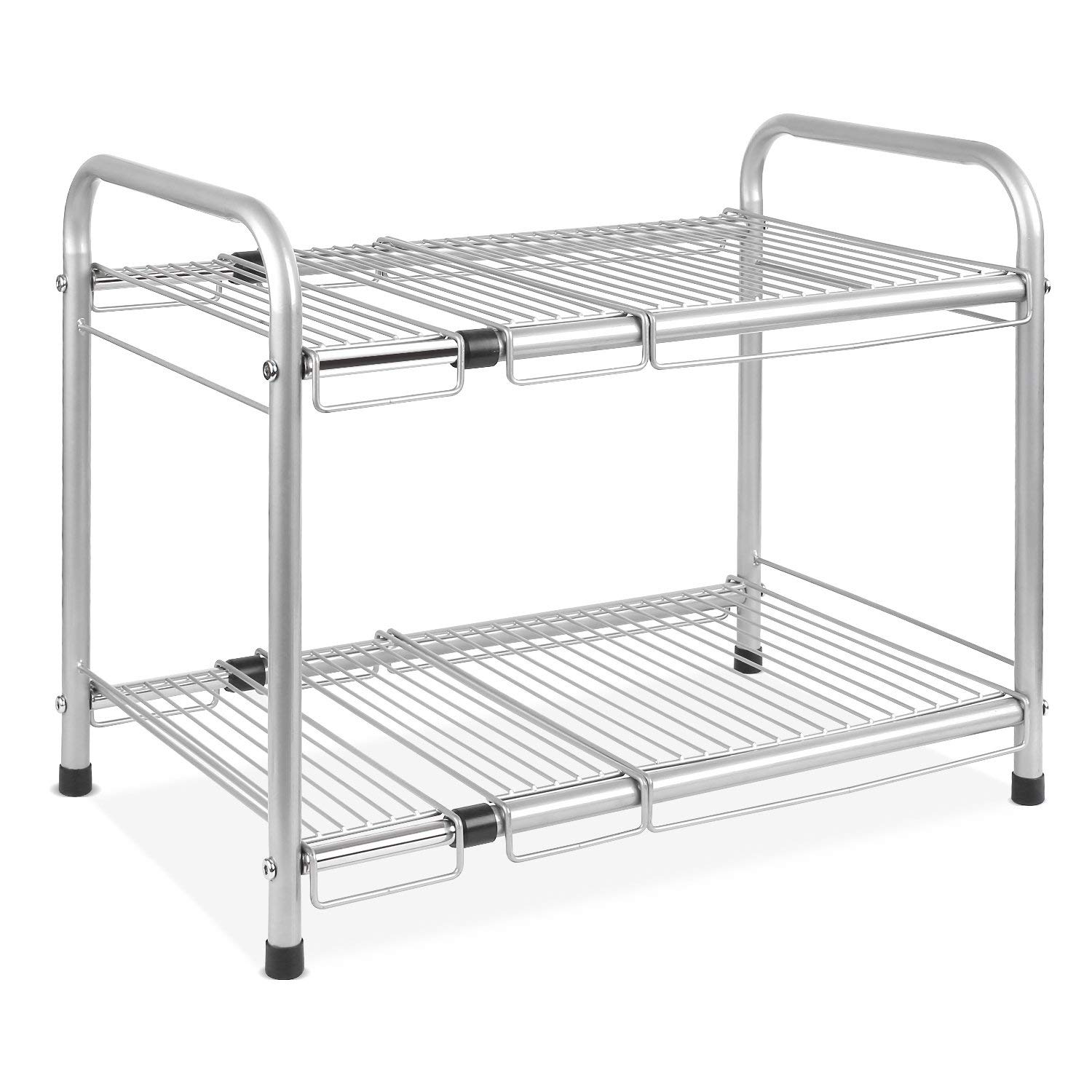 Buy HOMFA Under Sink Shelf Extendable Storage Rack 2 Tier Steel Kitchen