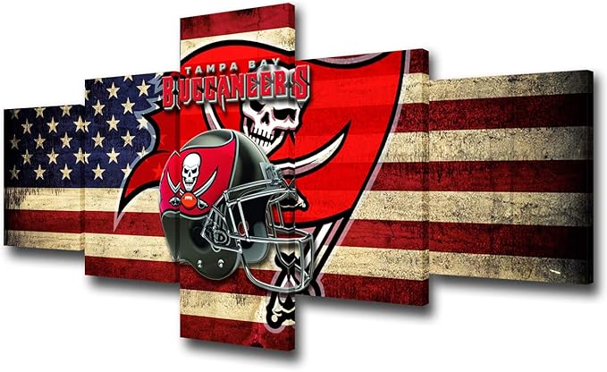 Tampa Bay Buccaneers Wall Art for Living Room NFC Modern Home Decor ...