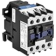 Heschen AC Contactor CJX2-2510 220V 50/60Hz Coil 3P 3 Pole Normally Open Ie 25A Ue 380V: Amazon ...