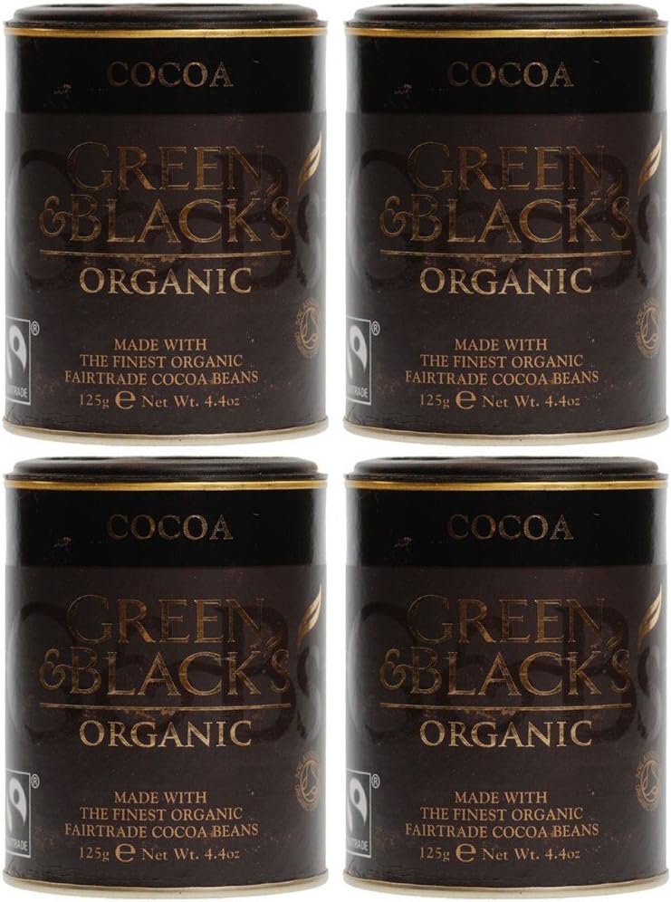 (4 PACK) - Green & Blacks - Organic Cocoa Powder | 125g | 4 PACK BUNDLE ...
