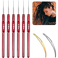 Amazon.com: Richintol Dreadlock Crochet Hooks,Crochet Needles for Hair ...
