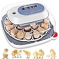 Amazon.com: Sailnovo 24 Egg Incubators for Hatching Eggs, 4 Modes Egg Incubator with Automatic ...