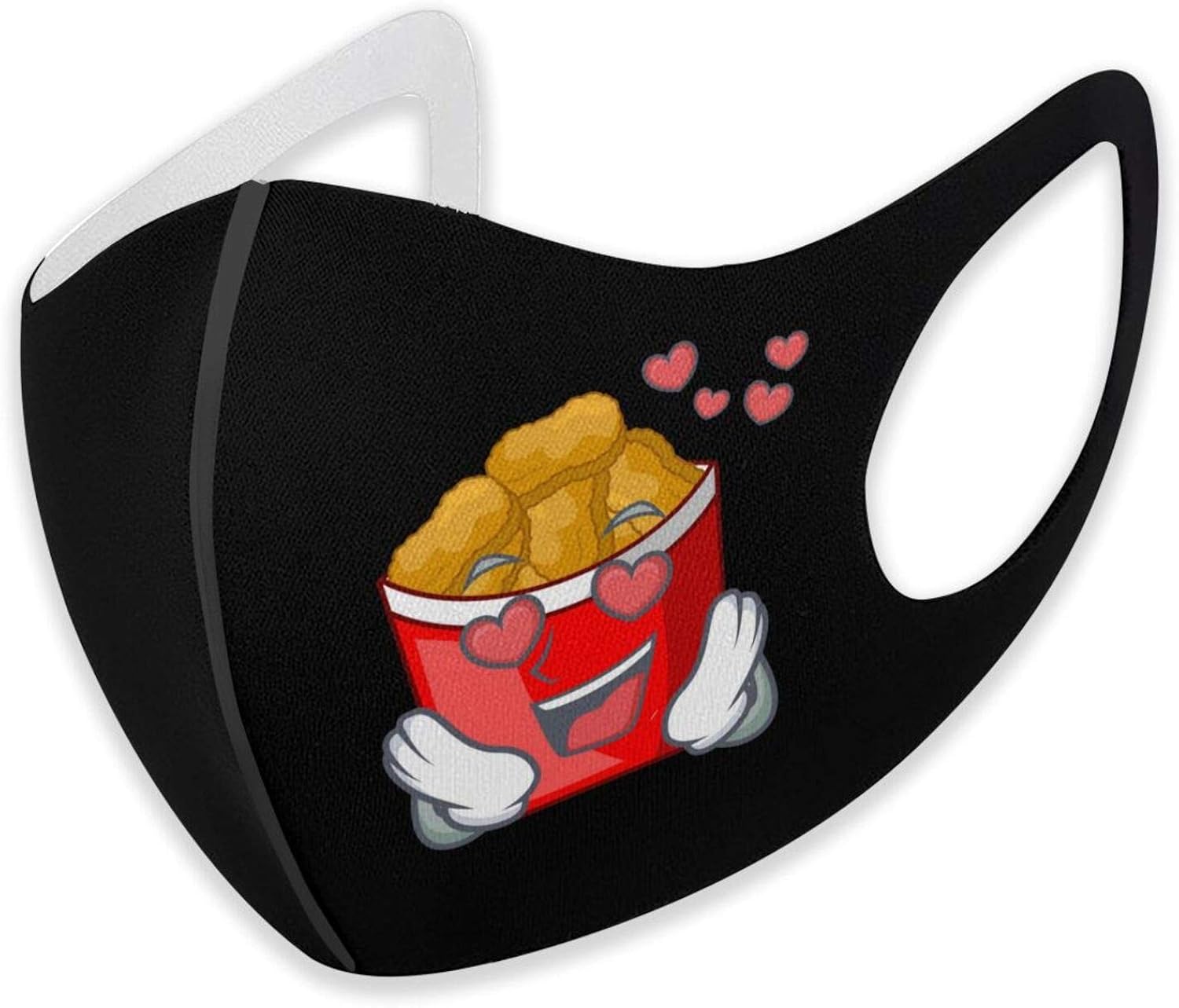 I Love Chicken Nuggets Dust Mask Face Covering Breathable Comfortable ...