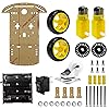 The perseids DIY Robot Smart Car Chassis Kit with Speed Encoder, 2 ...