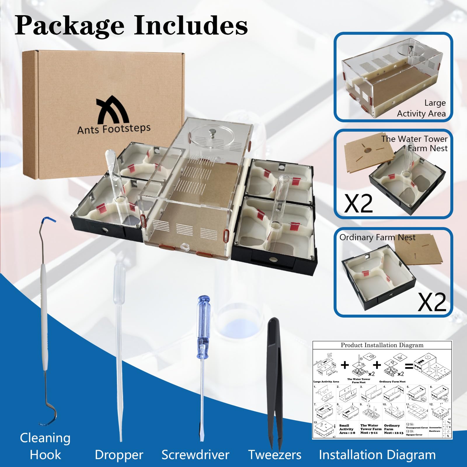 Mua Ant Farm Nest Science DIY Terrarium Kit Care for Live Ants Ant ...