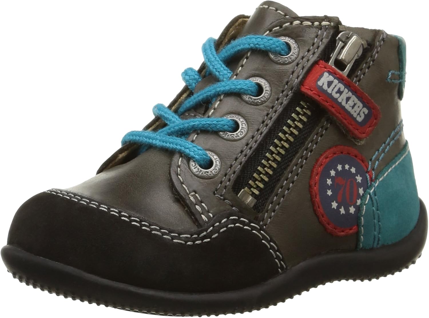 Kickers Bi Free, Chaussures Premiers pas mixte bébé, Multicolore (Noir ...