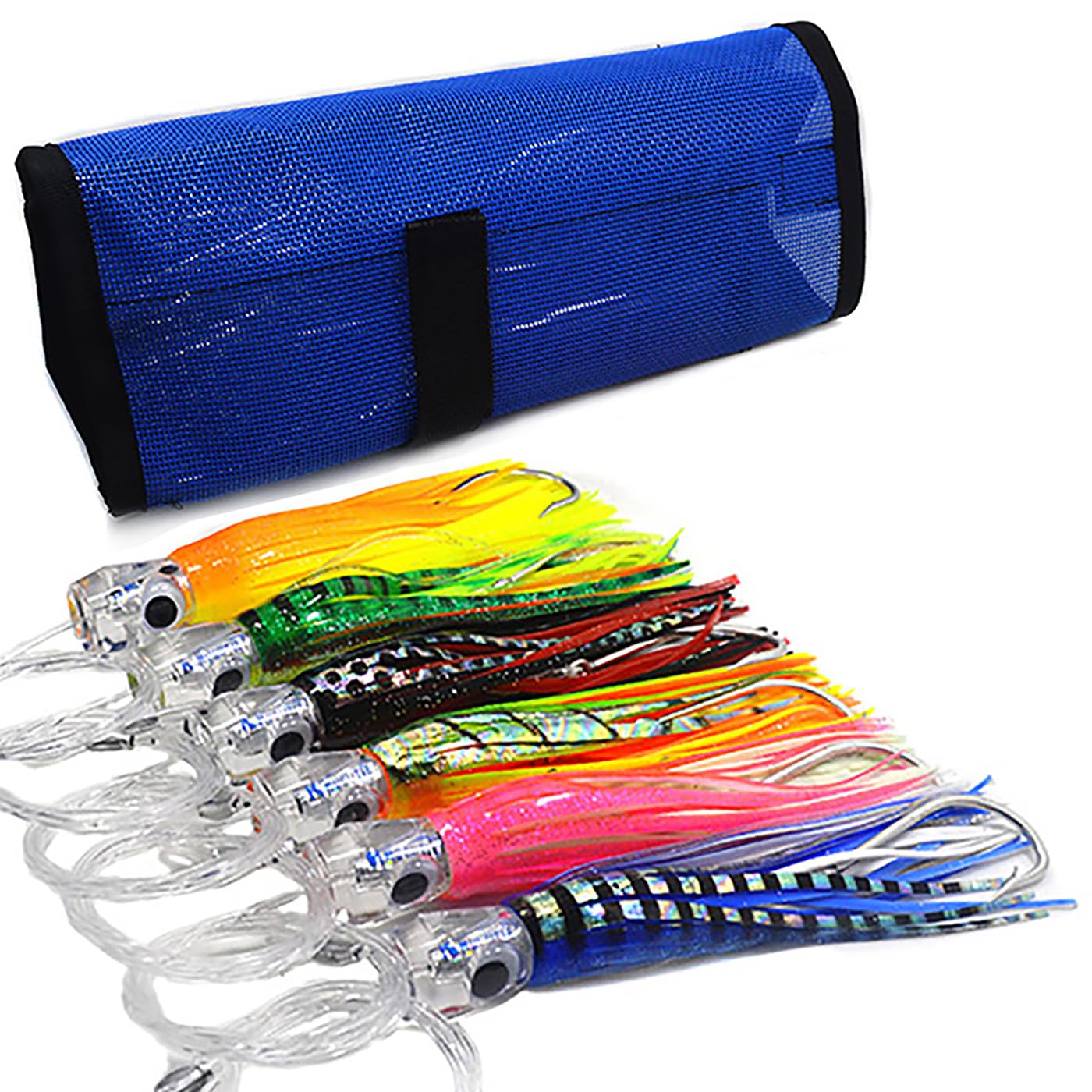 Kmucutie Set of 6 pcs 6.5 inch trolling Lure Marlin Tuna Dolphin Shark ...