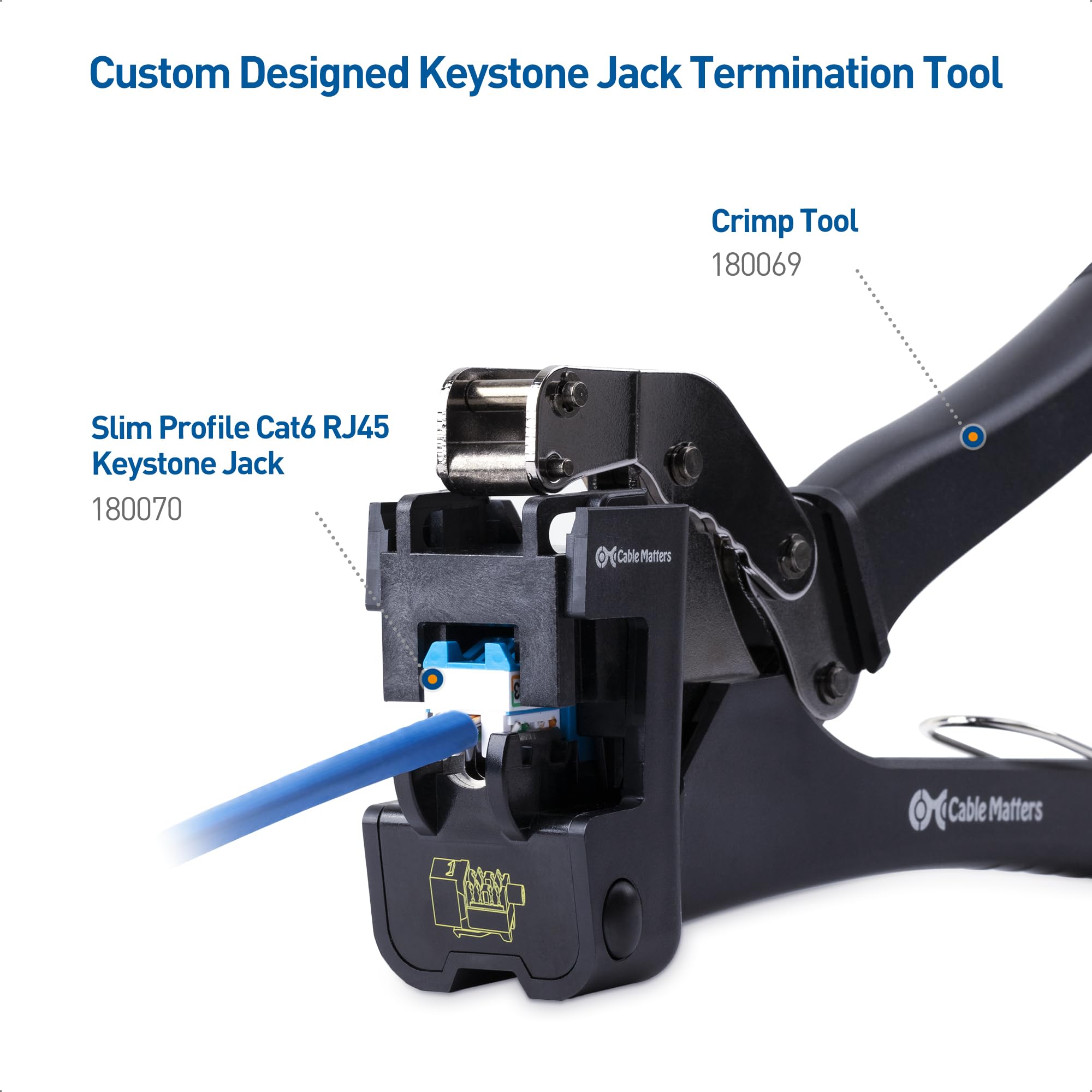 Mua Cable Matters Crimp Tool for Cable Matters Cat 6 90-Degree RJ45 ...